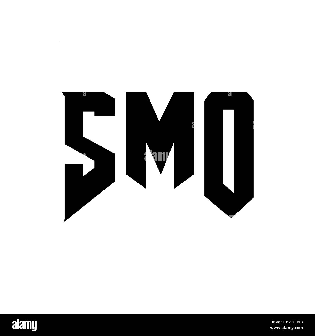 SMO letter logo design for technology company. SMO logo design black ...