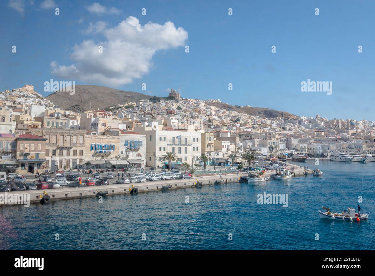 Views of the island of Syros in Greece Stock Photo - Alamy