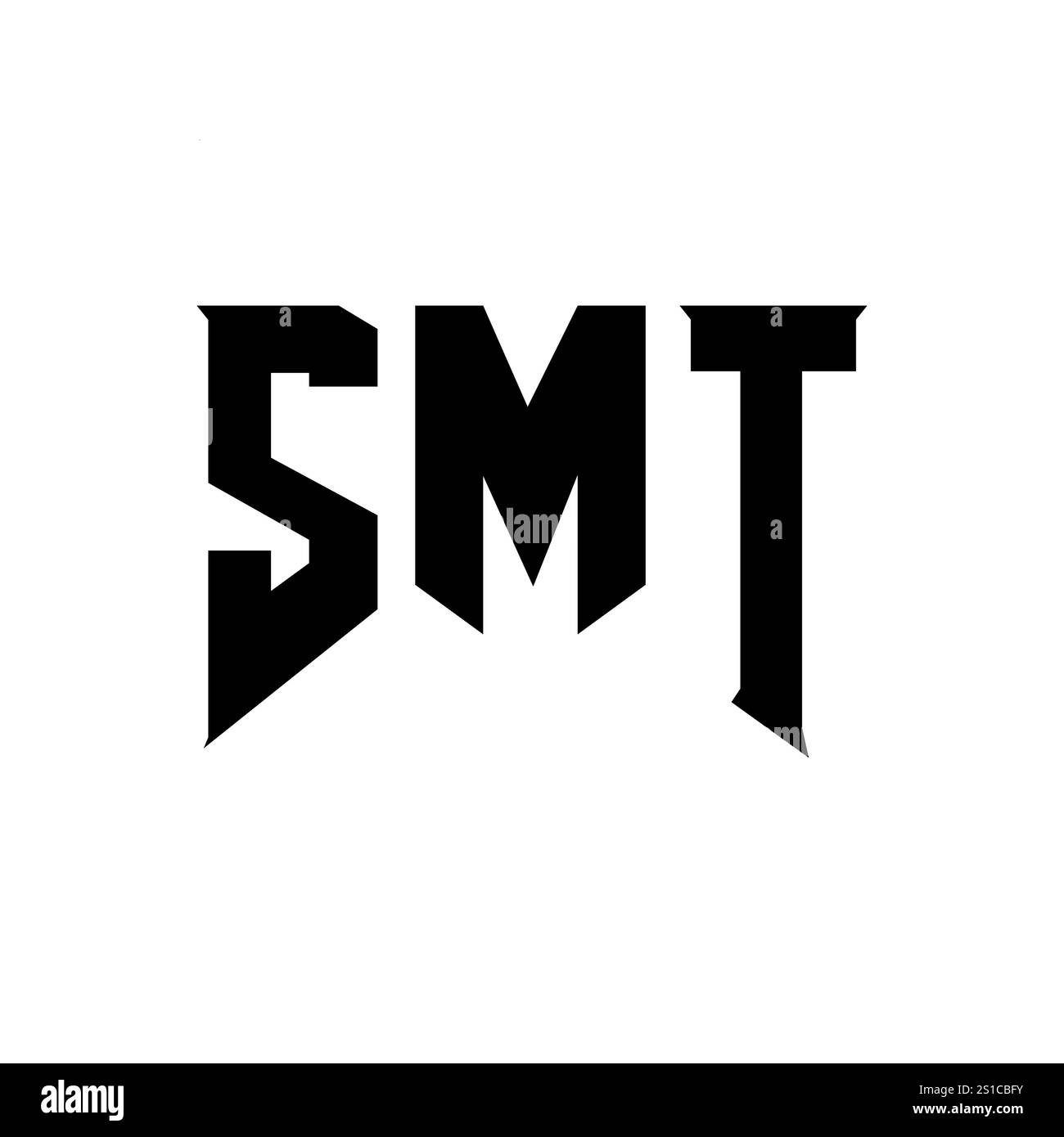 SMT letter logo design for technology company. SMT logo design black ...