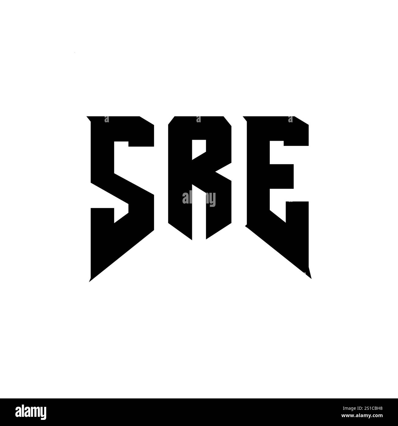 SRE letter logo design for technology company. SRE logo design black ...