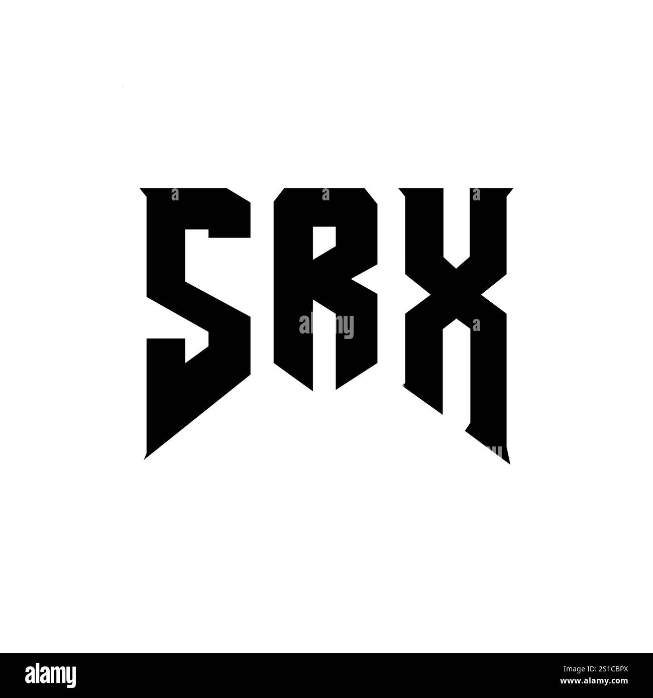 SRX letter logo design for technology company. SRX logo design black ...