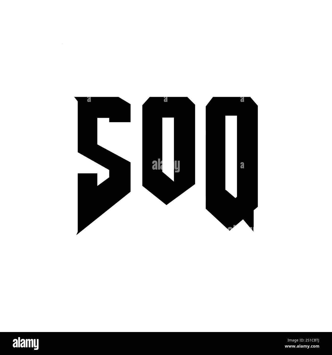 SOQ letter logo design for technology company. SOQ logo design black ...