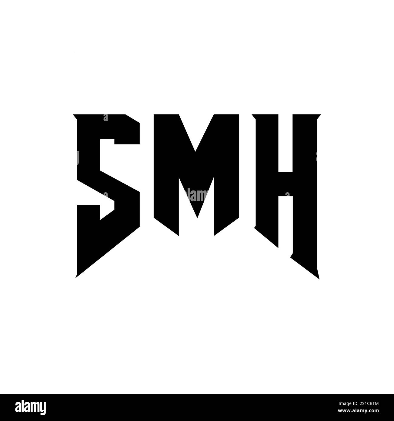 SMH letter logo design for technology company. SMH logo design black ...