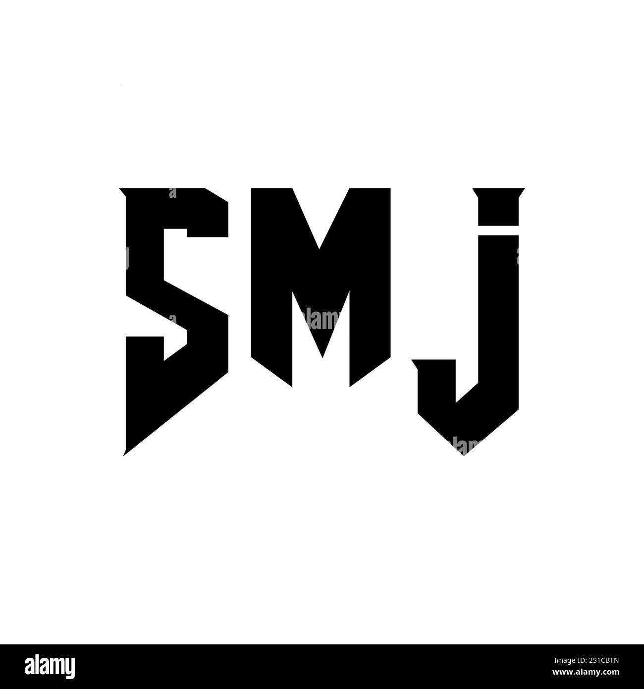 SMJ letter logo design for technology company. SMJ logo design black ...