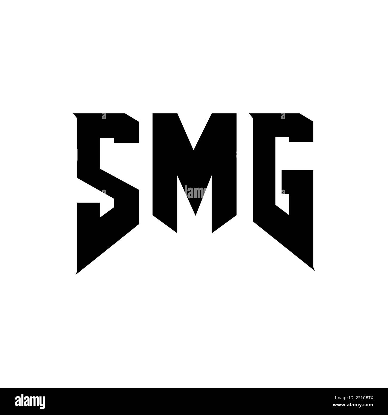 SMG letter logo design for technology company. SMG logo design black and white color combination ...