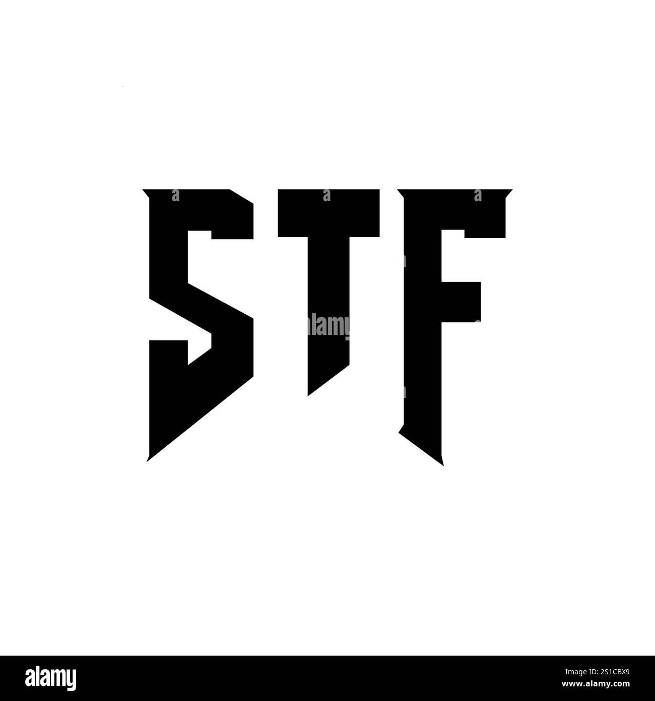 Stf logo design Stock Vector Images - Alamy