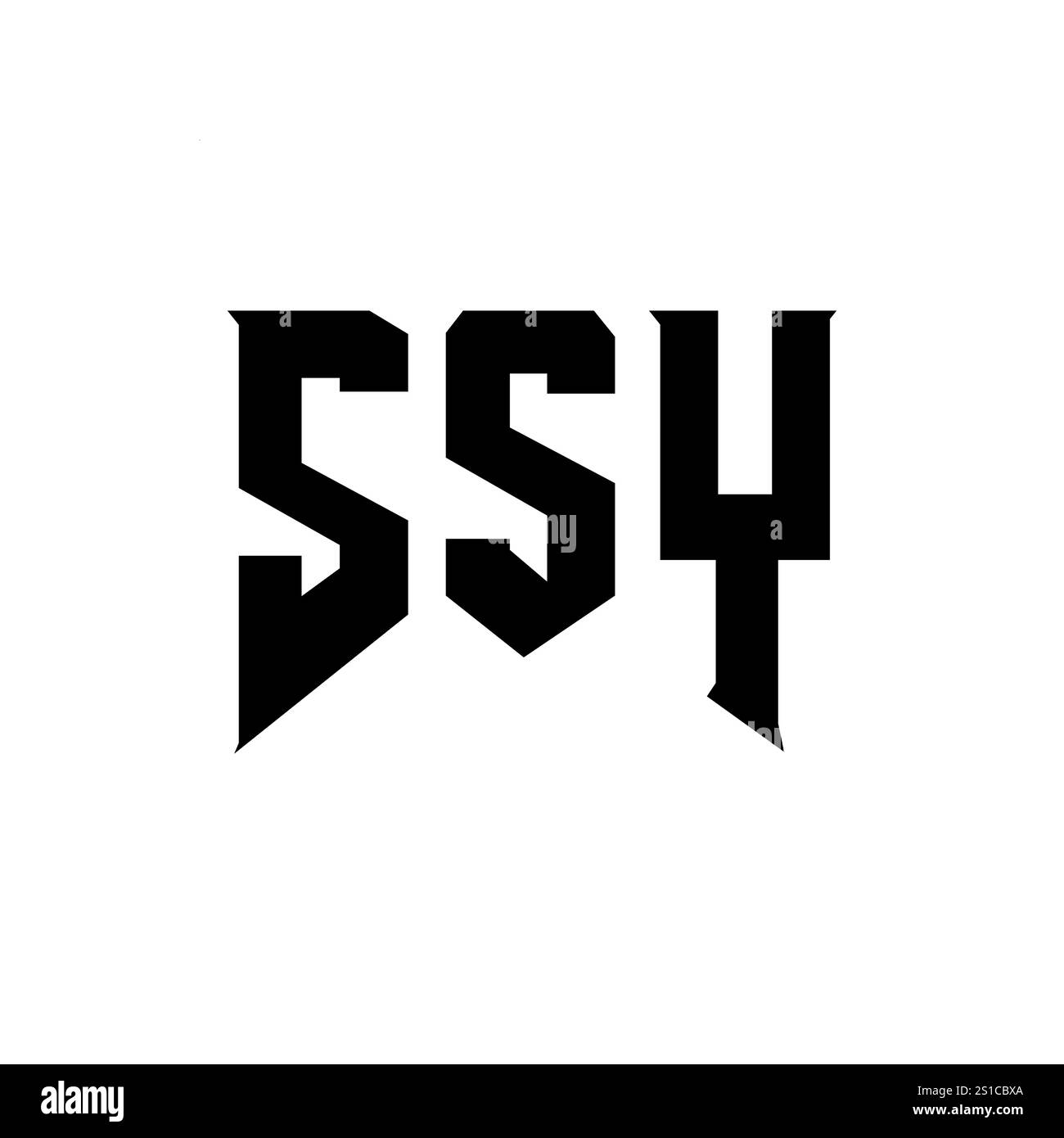 SSY letter logo design for technology company. SSY logo design black ...