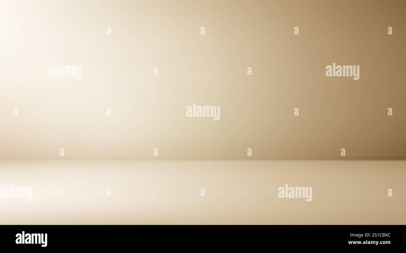Beige Aesthetic Minimalist Empty Photo Studio Room. Abstract Gradient ...