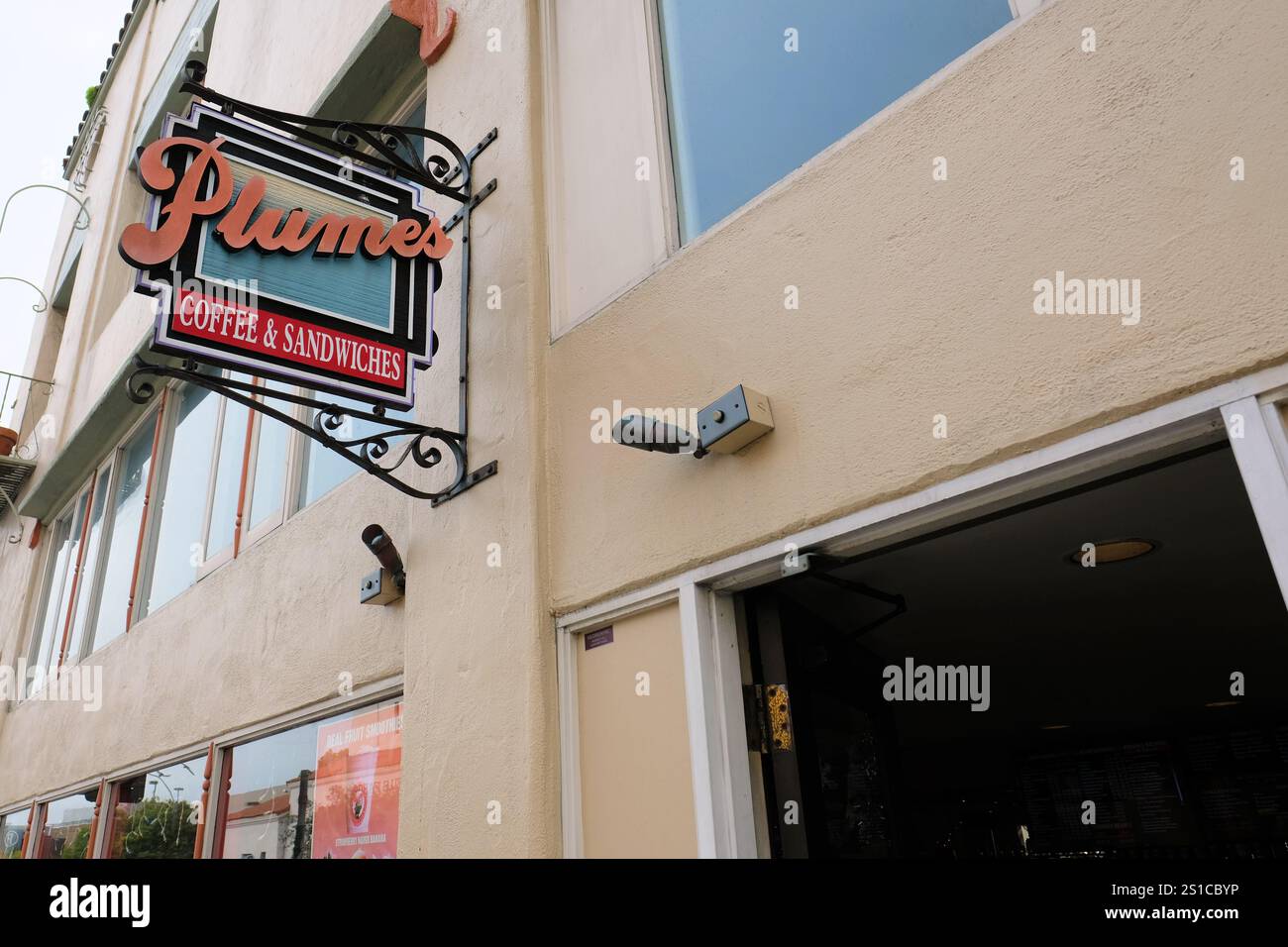 Plumes Coffee House in downtown Monterey, California; oldest local ...