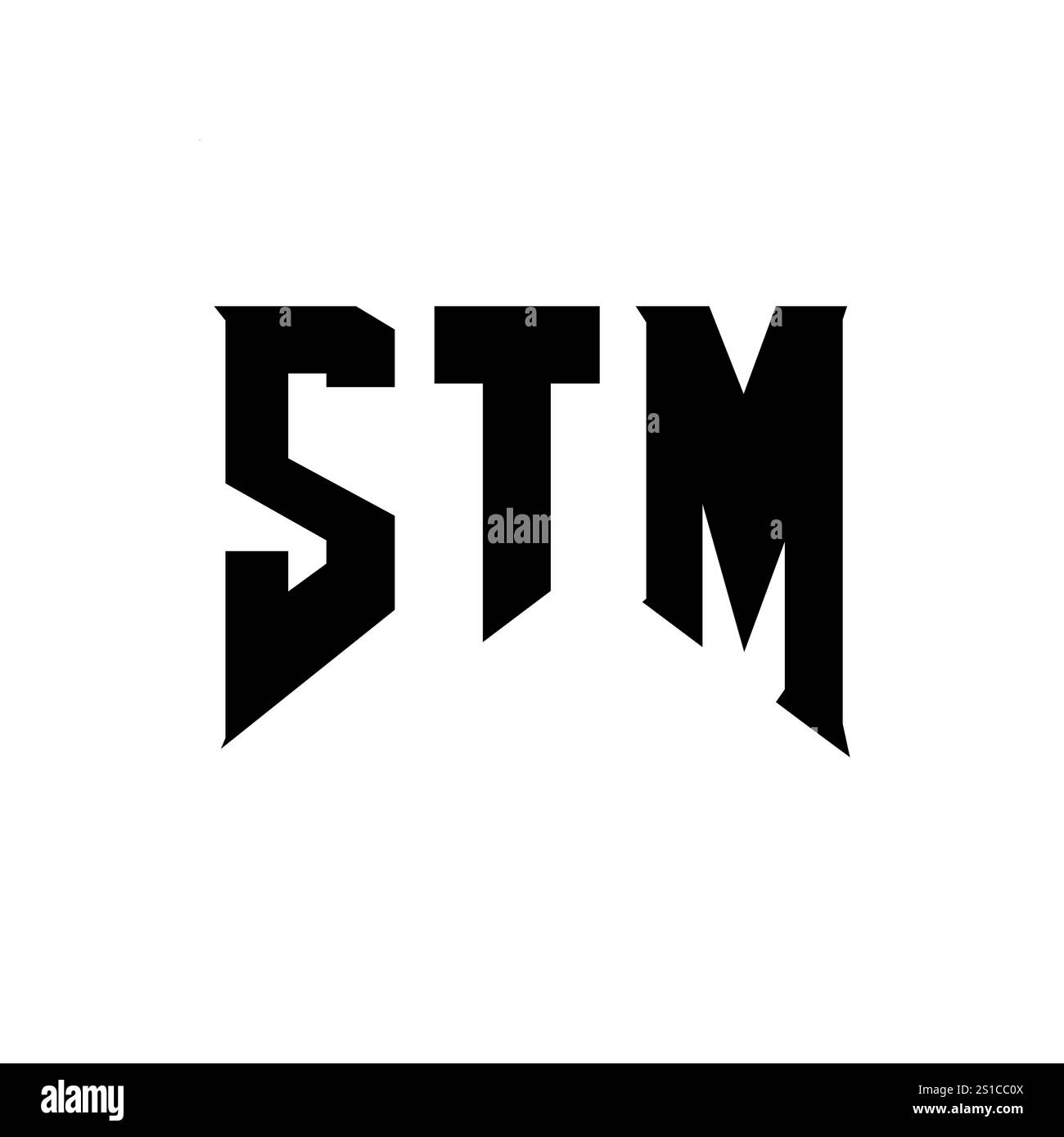 STM letter logo design for technology company. STM logo design black ...