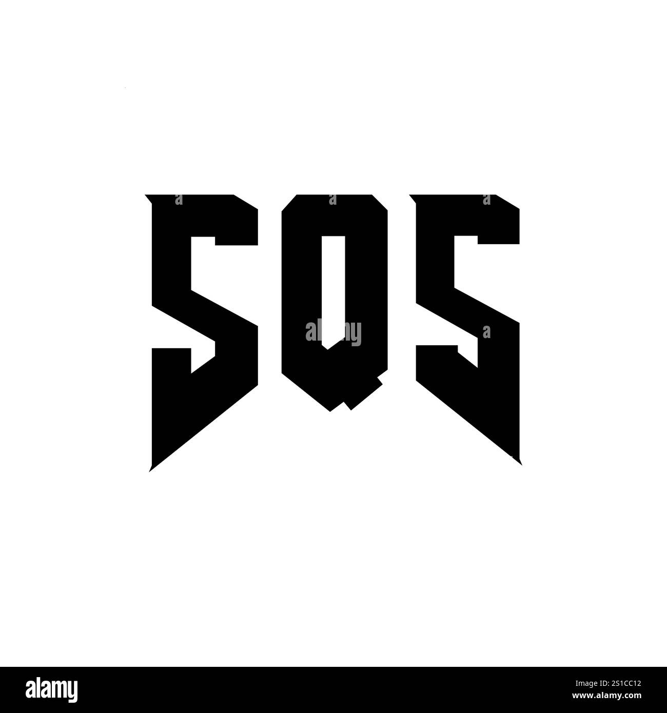 SQS letter logo design for technology company. SQS logo design black ...