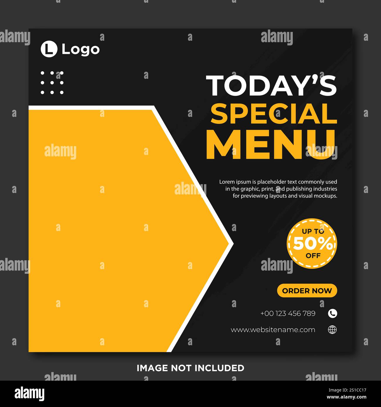Food menu banner social media post. Editable social media templates for ...