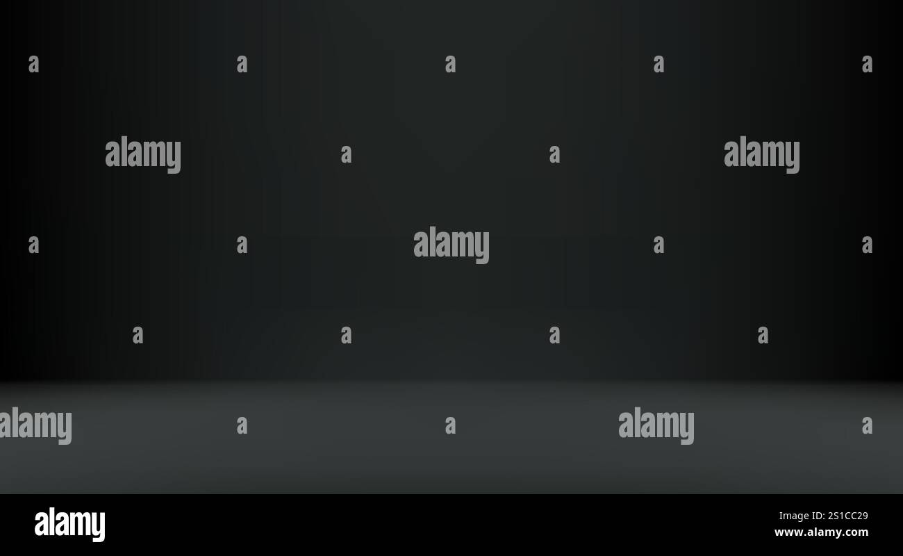 Black Aesthetic Minimalist Empty Photo Studio Room. Abstract Gradient ...