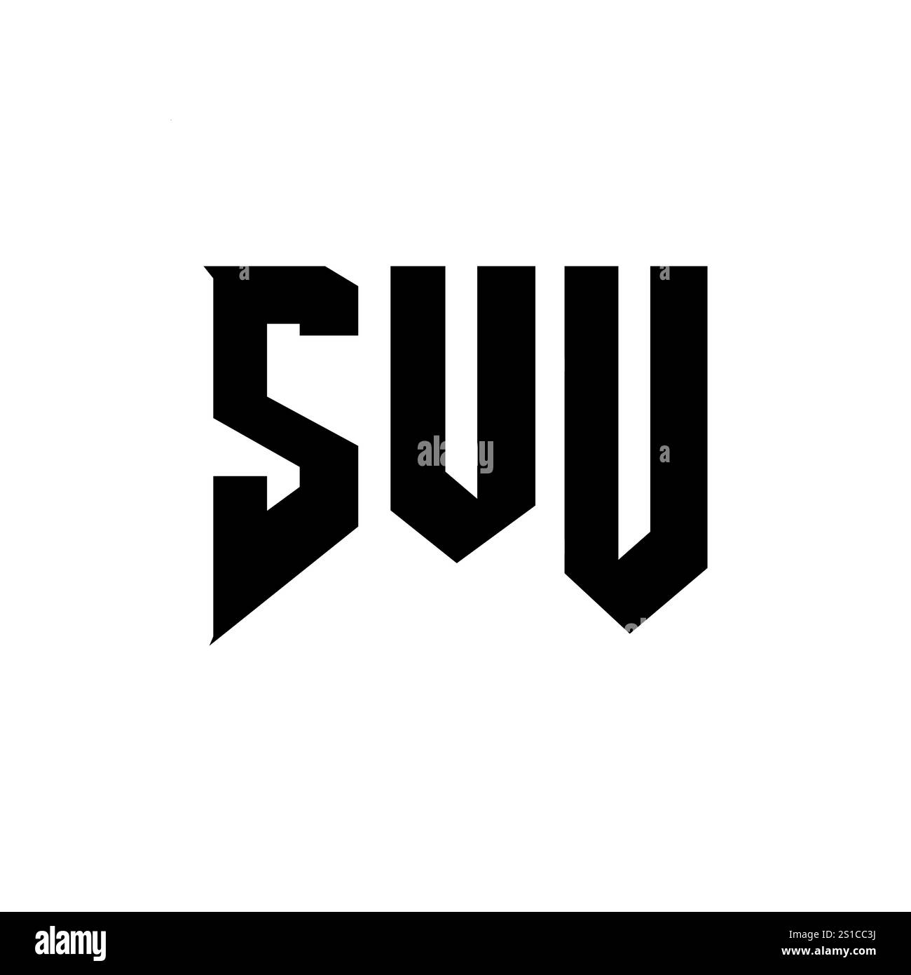 SUU letter logo design for technology company. SUU logo design black ...