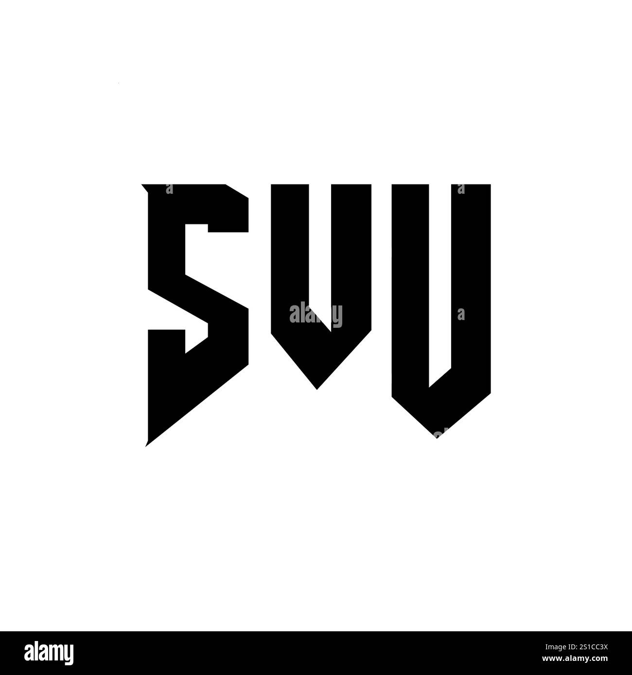 SVU letter logo design for technology company. SVU logo design black ...