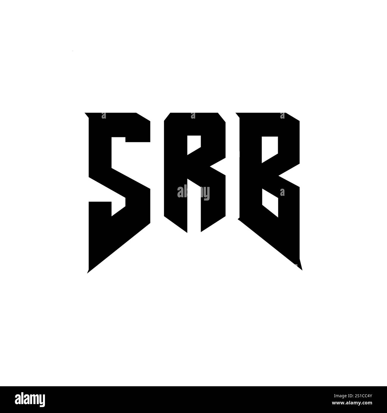 SRB letter logo design for technology company. SRB logo design black ...