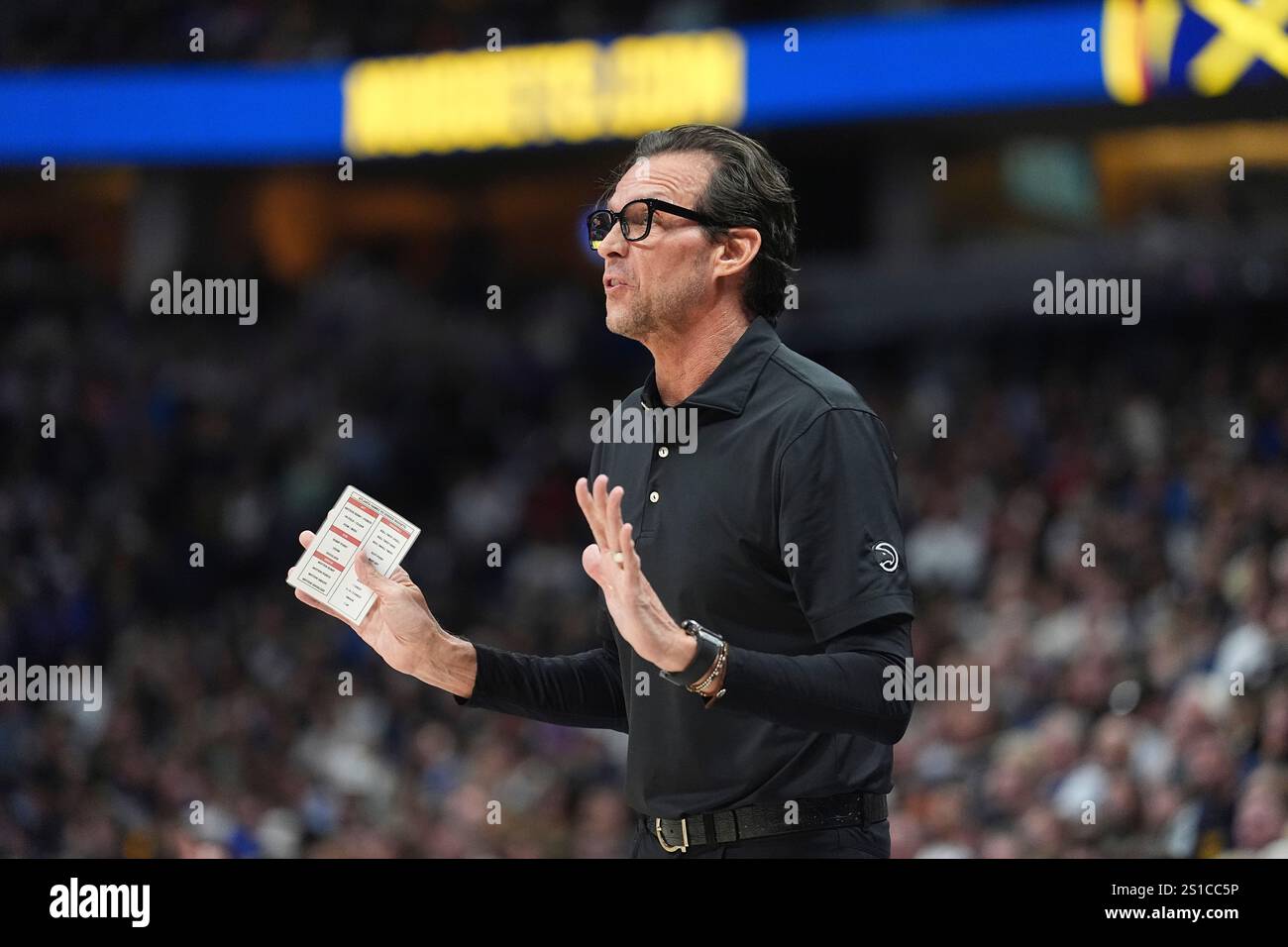 Atlanta Hawks head coach Quin Snyder in the first half of an NBA ...