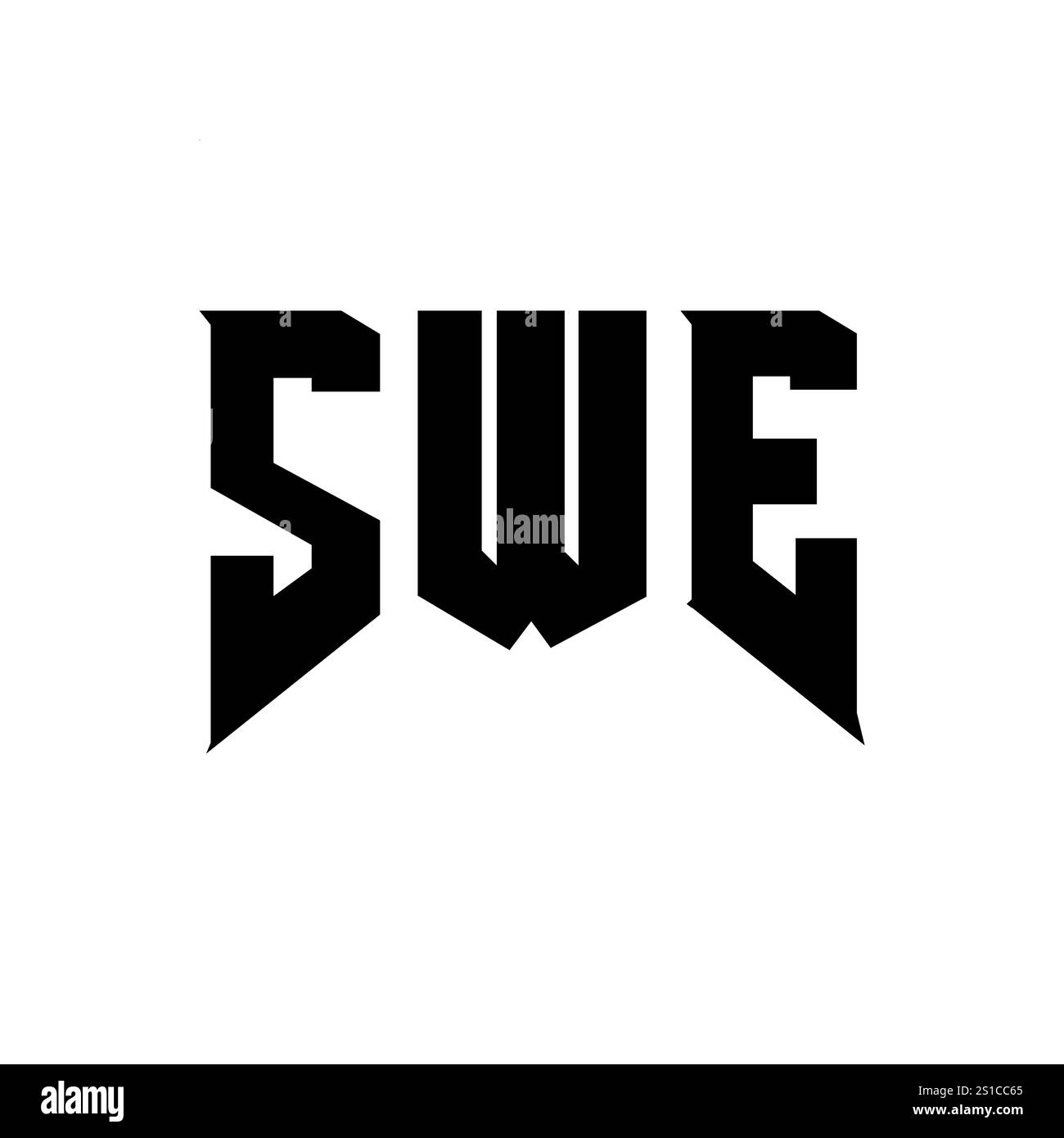 SWE letter logo design for technology company. SWE logo design black ...