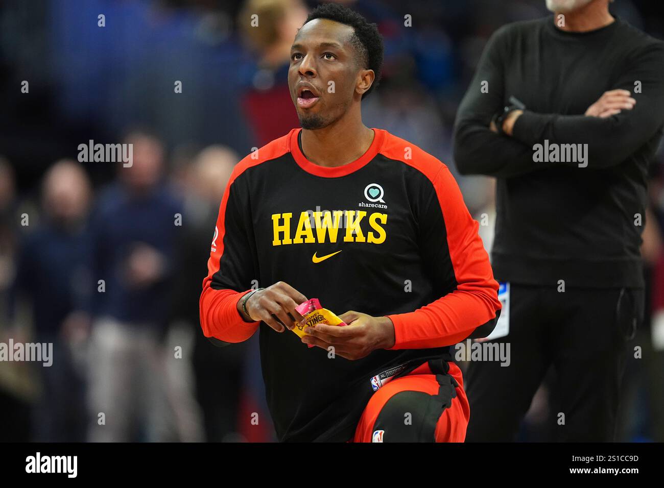 Atlanta Hawks forward Onyeka Okongwu (17) in the first half of an NBA ...