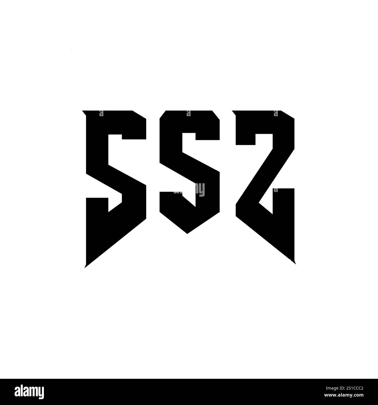 SSZ letter logo design for technology company. SSZ logo design black ...