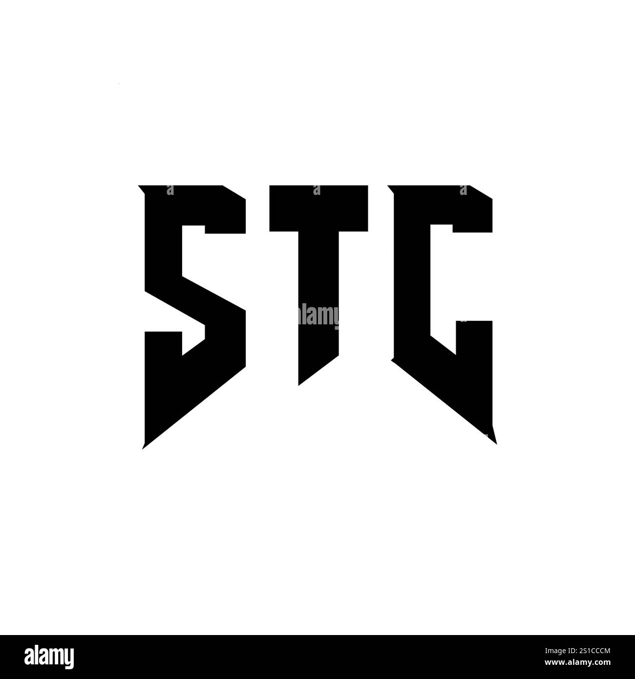 STC letter logo design for technology company. STC logo design black ...