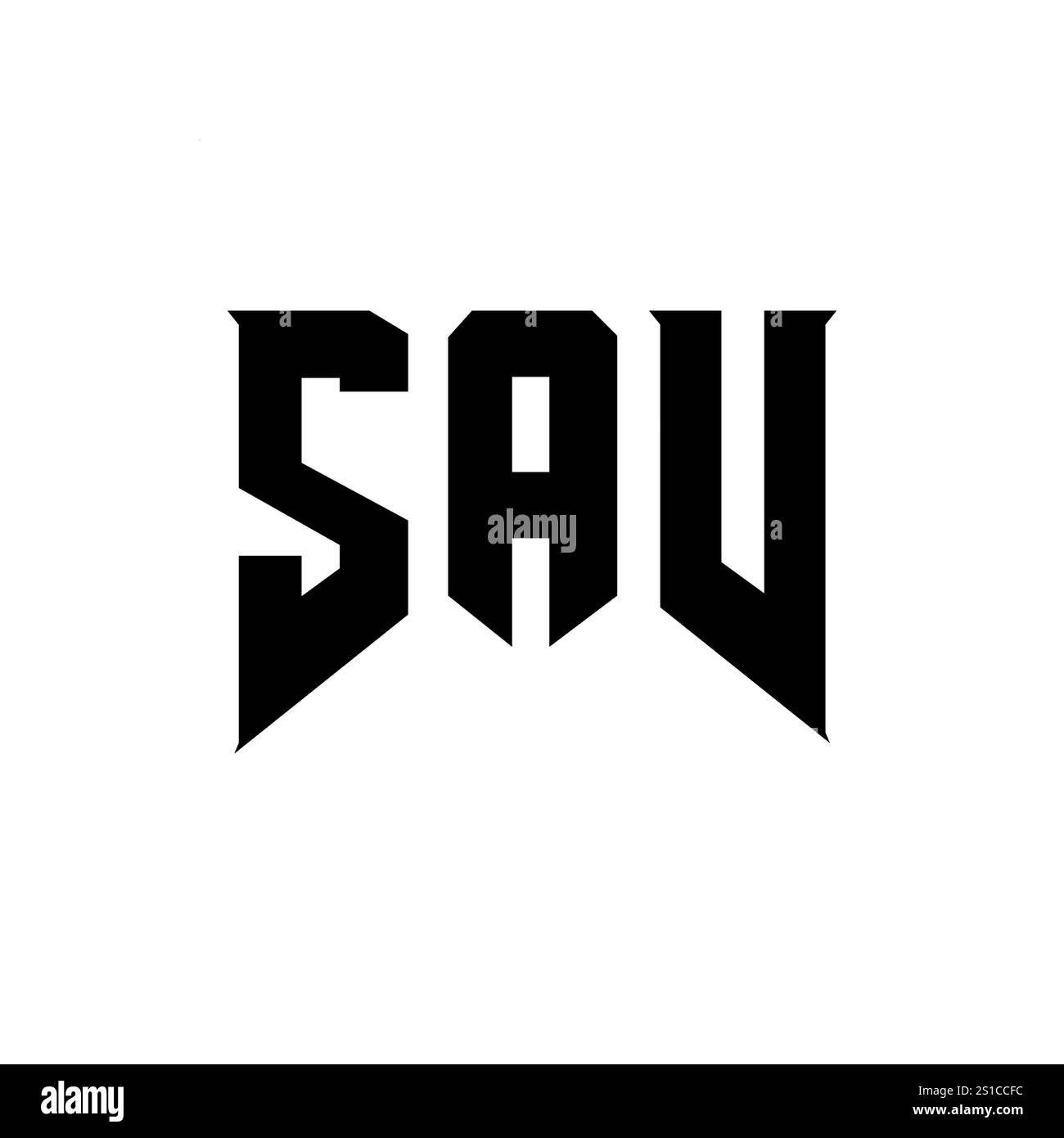 SAV letter logo design for technology company. SAV logo design black ...