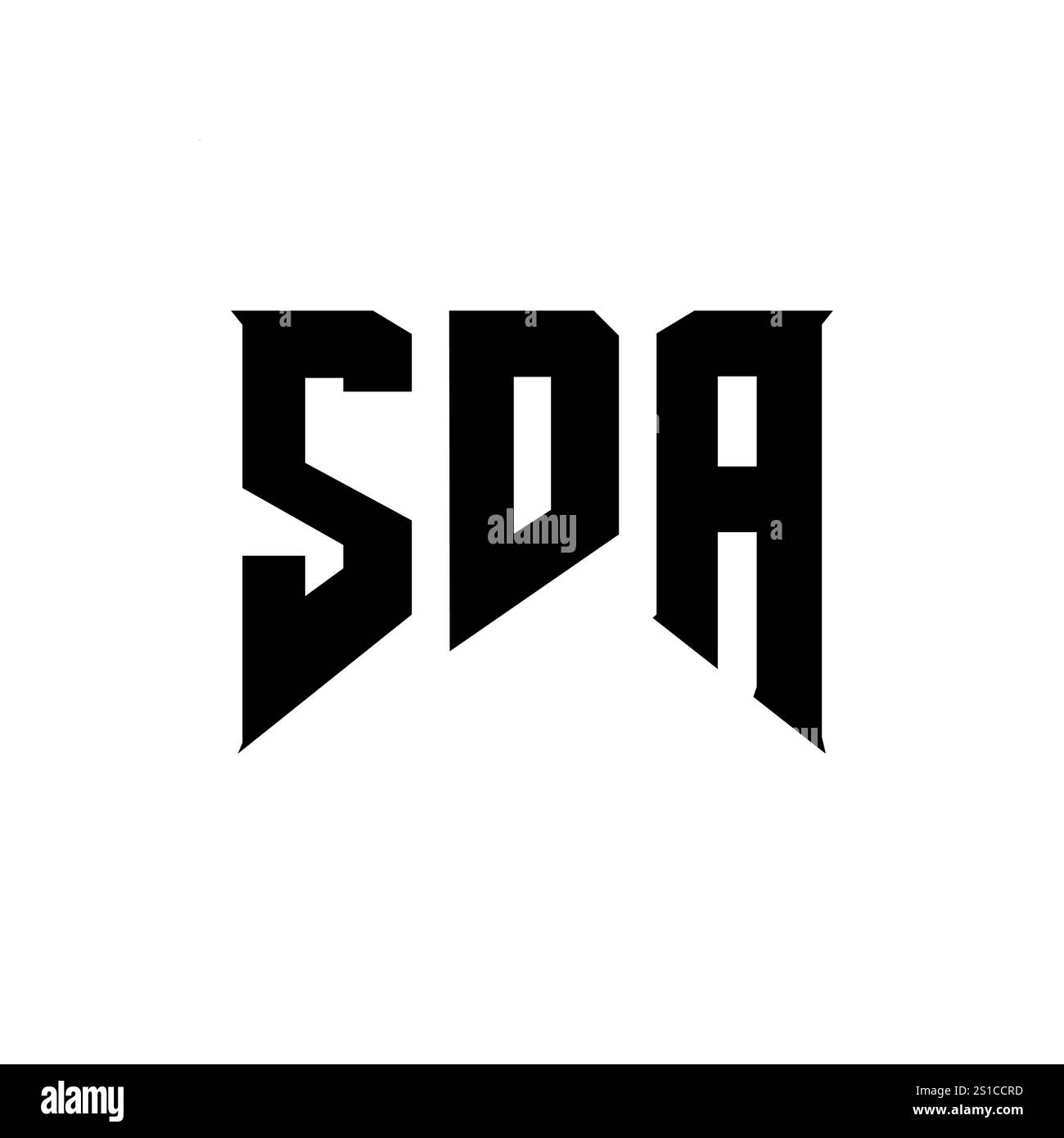 SDA letter logo design for technology company. SDA logo design black ...
