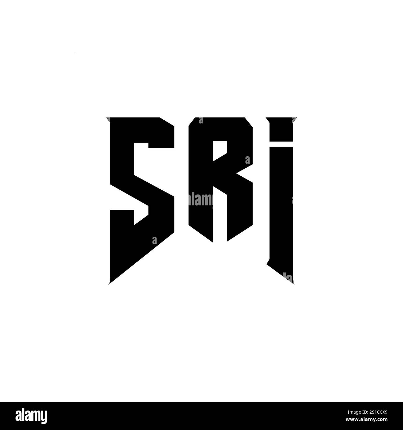 SRI letter logo design for technology company. SRI logo design black ...