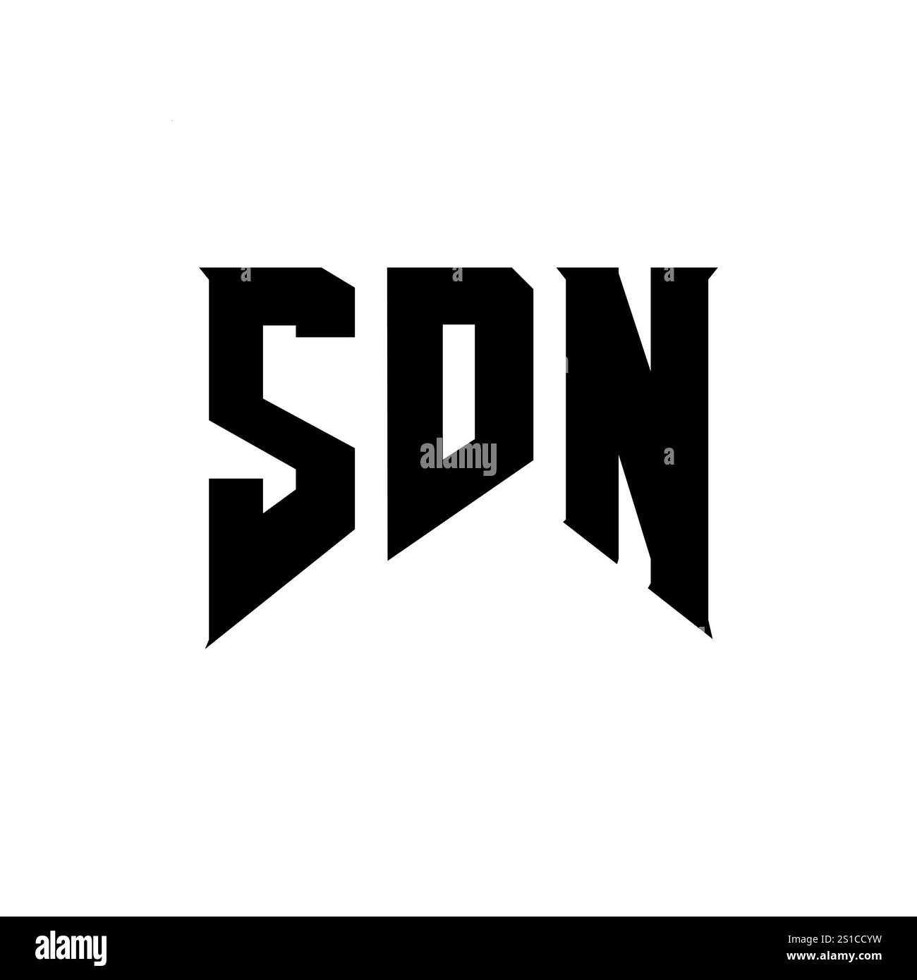 SDN letter logo design for technology company. SDN logo design black ...