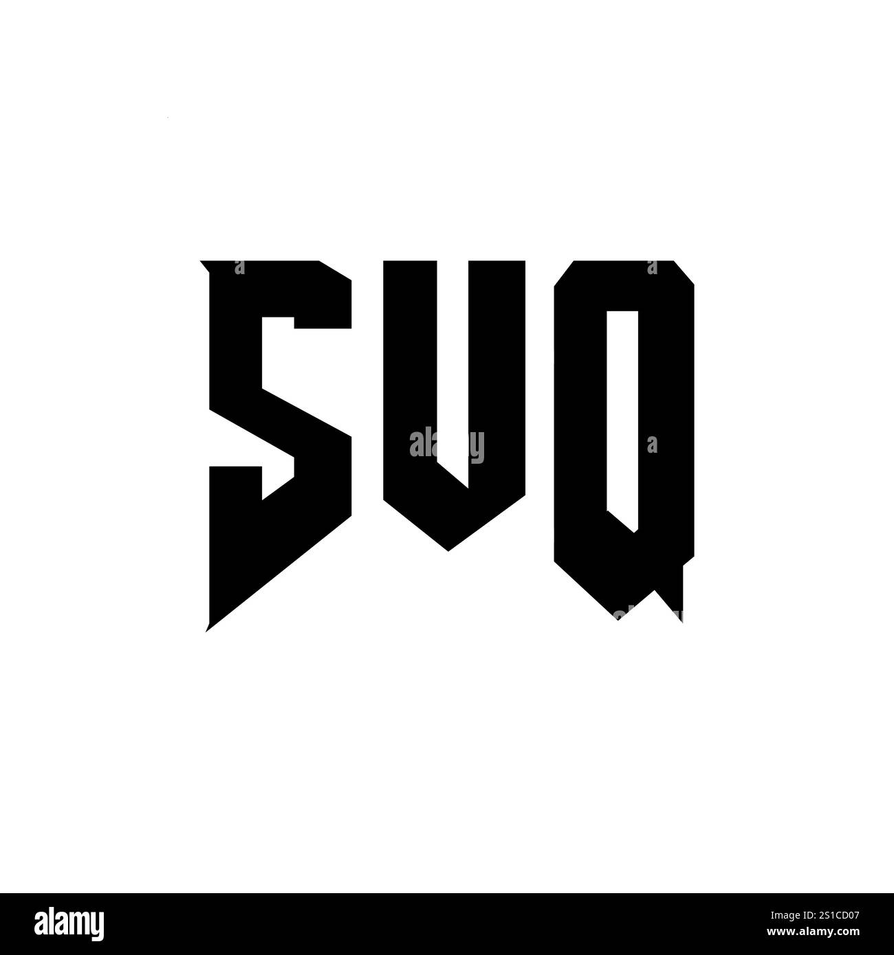 SUQ letter logo design for technology company. SUQ logo design black ...