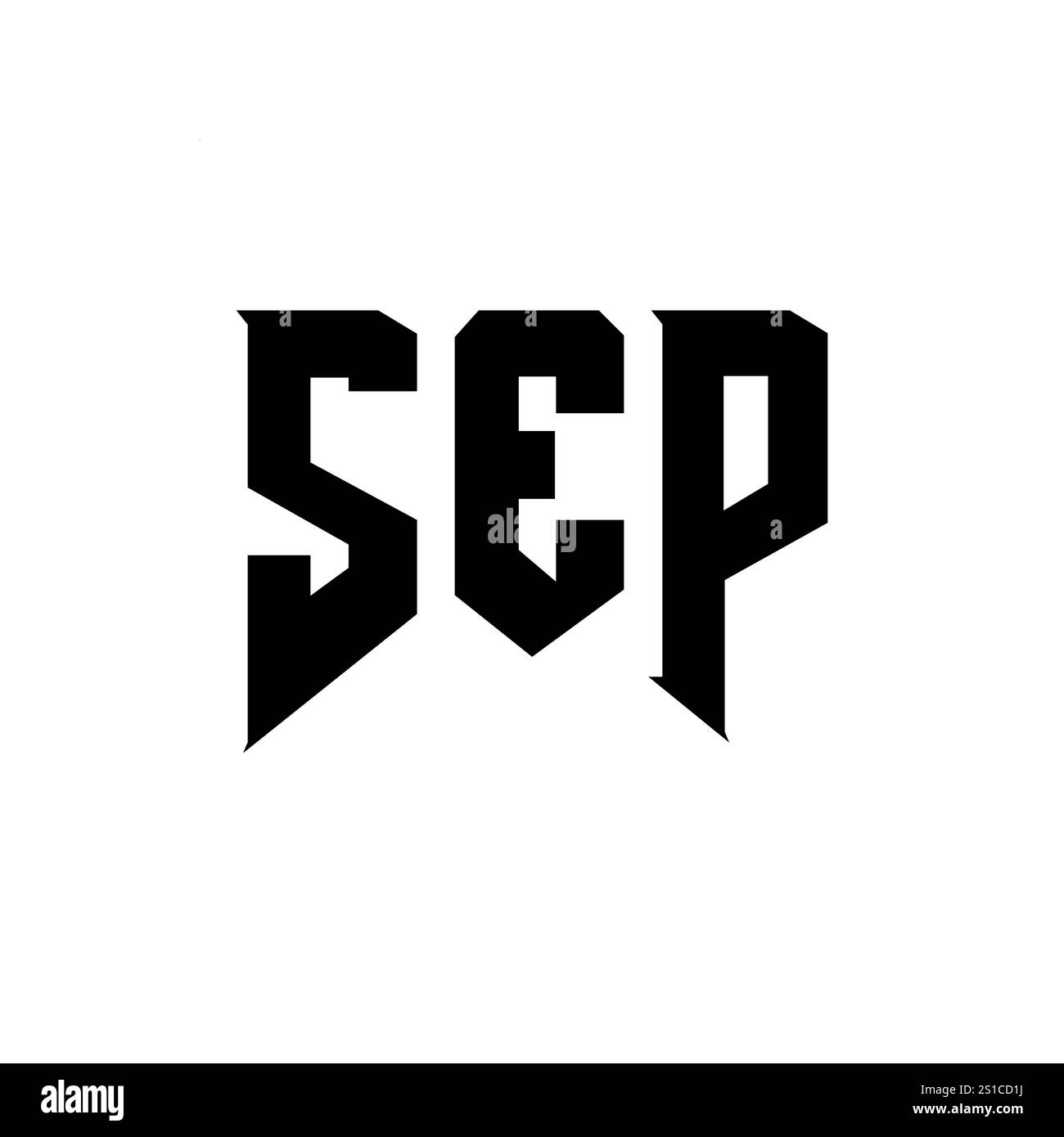 SEP letter logo design for technology company. SEP logo design black ...