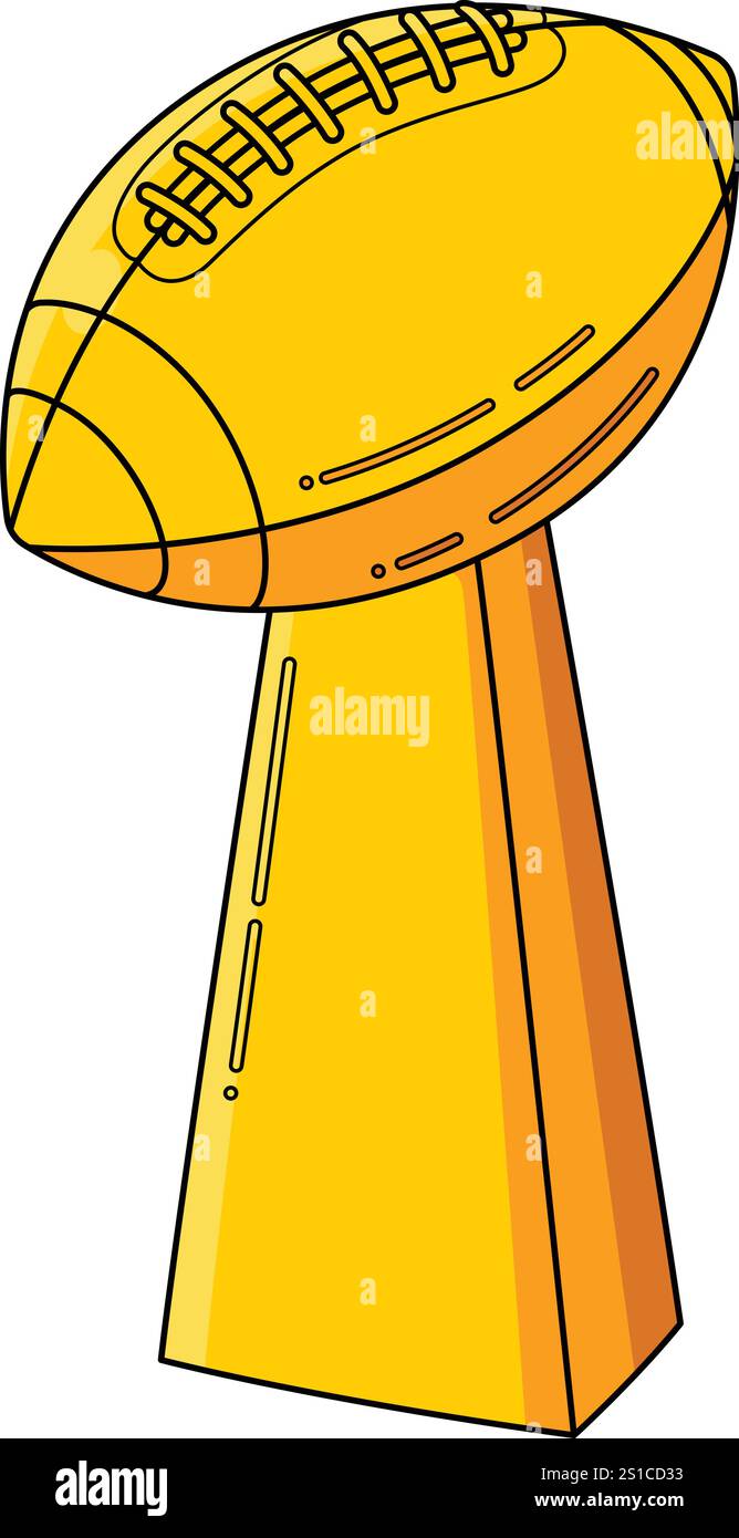 American Football Super Bowl Trophy Clipart Stock Vector Image & Art ...
