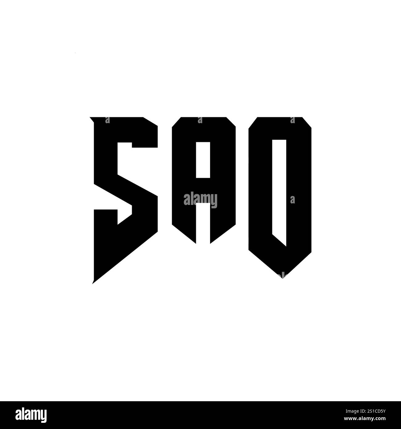 SAO letter logo design for technology company. SAO logo design black ...