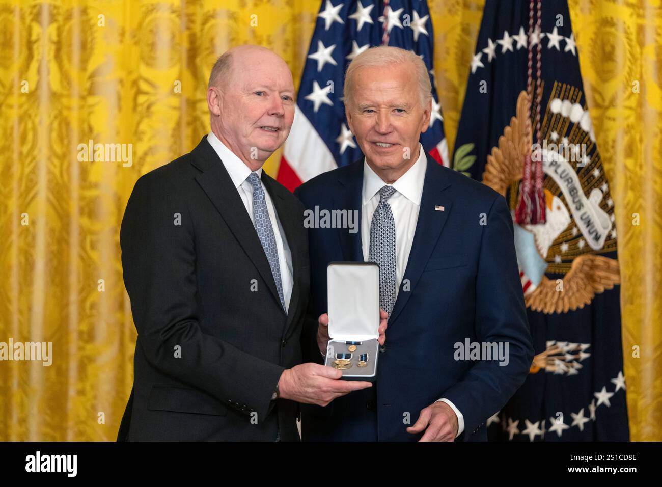 President Joe Biden awards the Presidential Citizens Medal to Collins ...