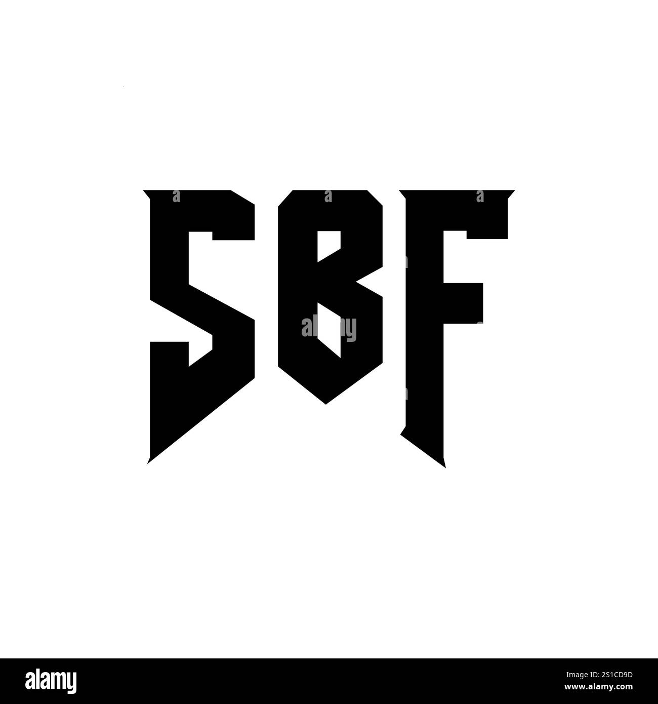 SBF letter logo design for technology company. SBF logo design black ...