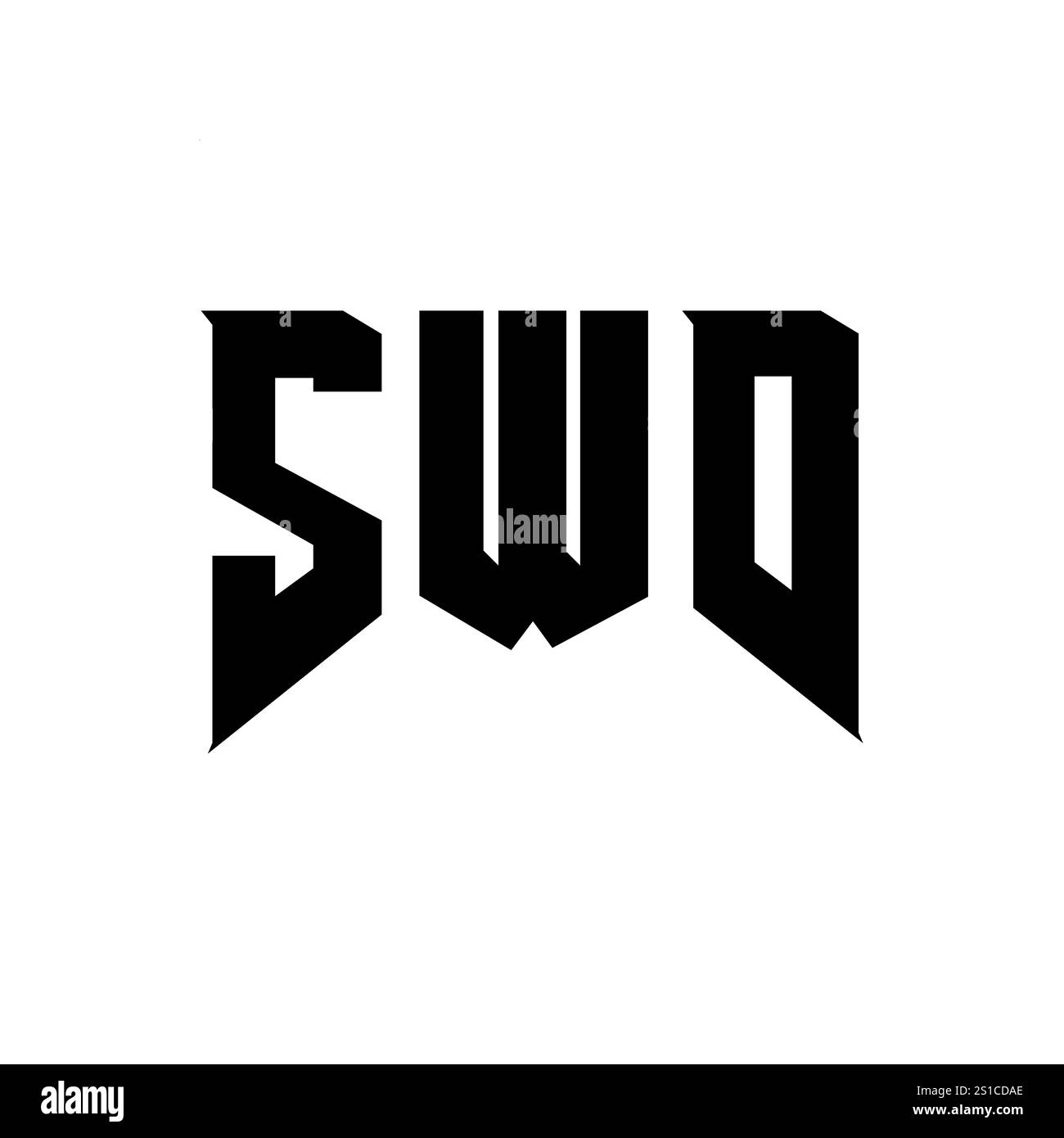 SWD letter logo design for technology company. SWD logo design black ...