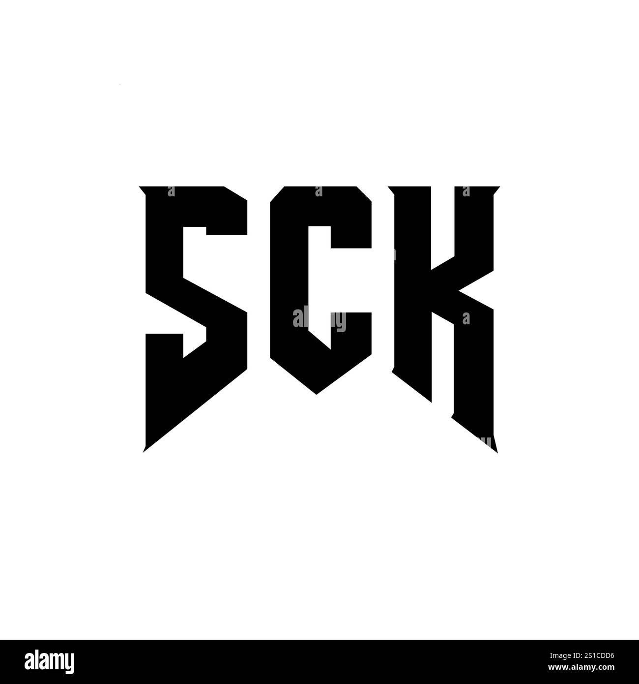 SCK letter logo design for technology company. SCK logo design black ...