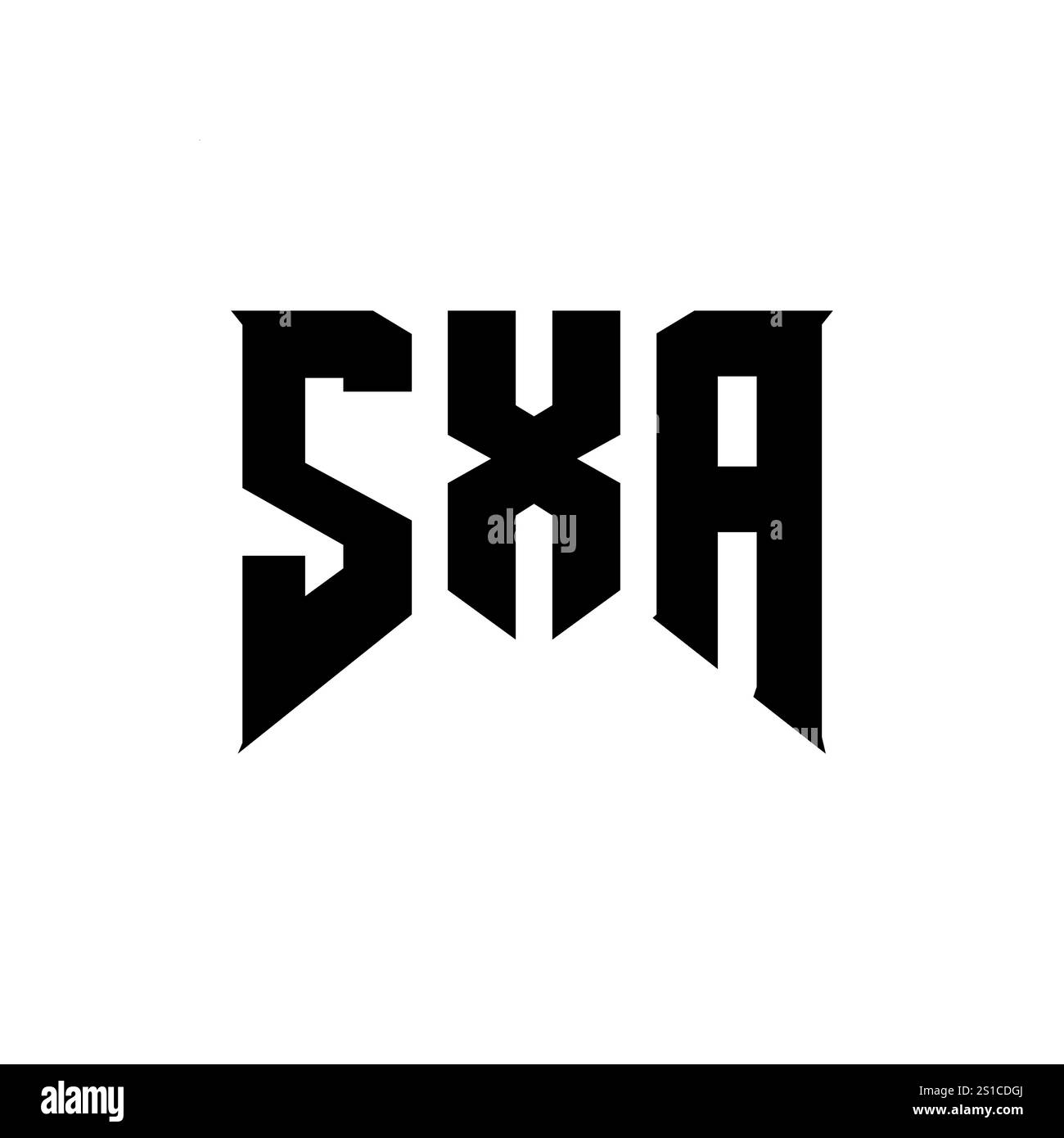 Sxa logo design hi-res stock photography and images - Alamy