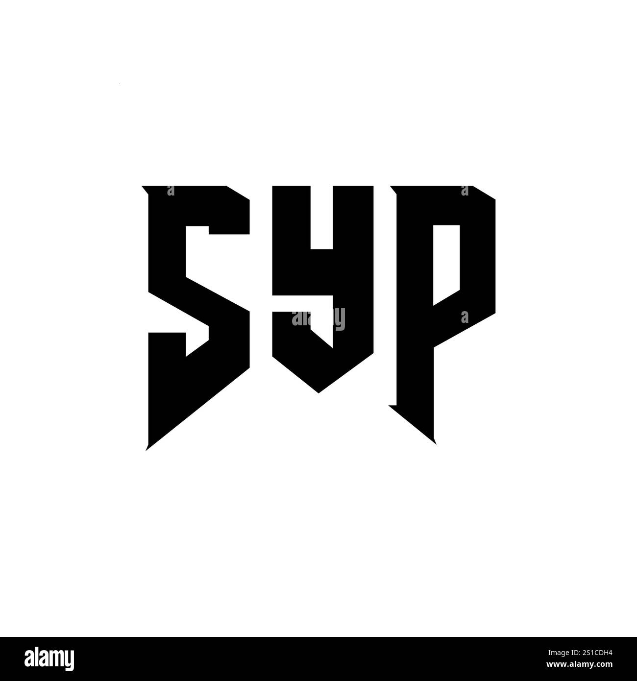 SYP letter logo design for technology company. SYP logo design black ...