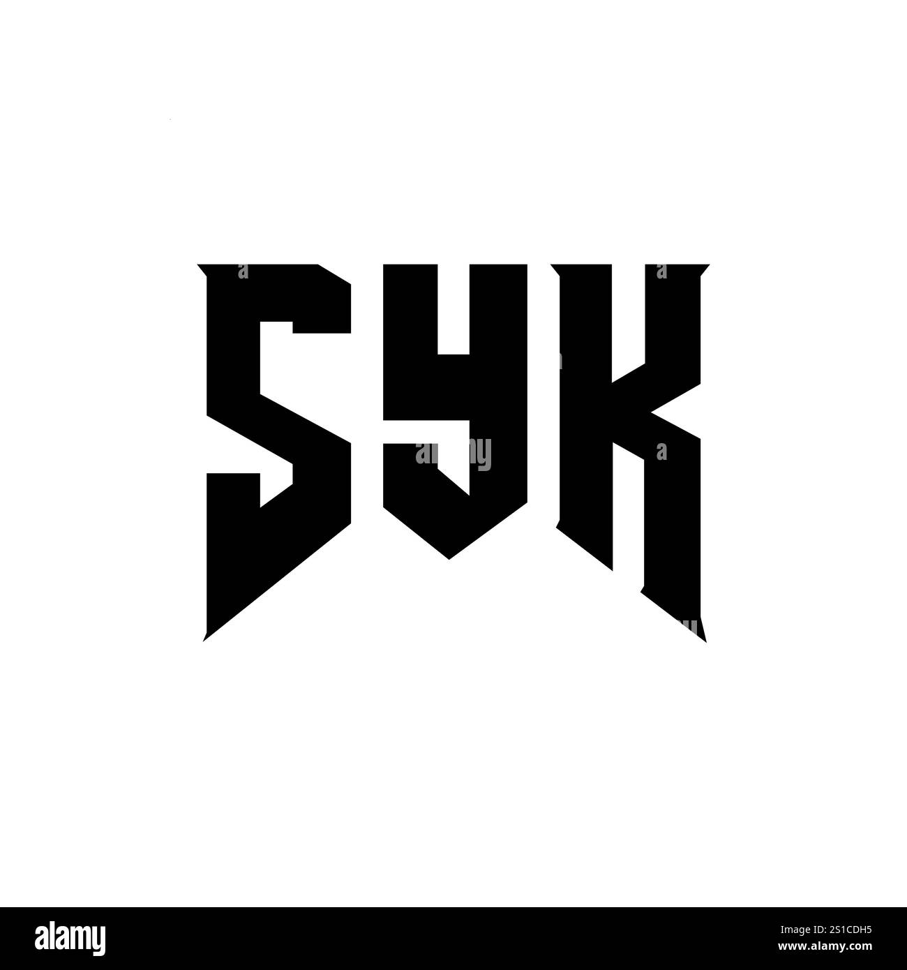 Syk logo design Stock Vector Images - Alamy