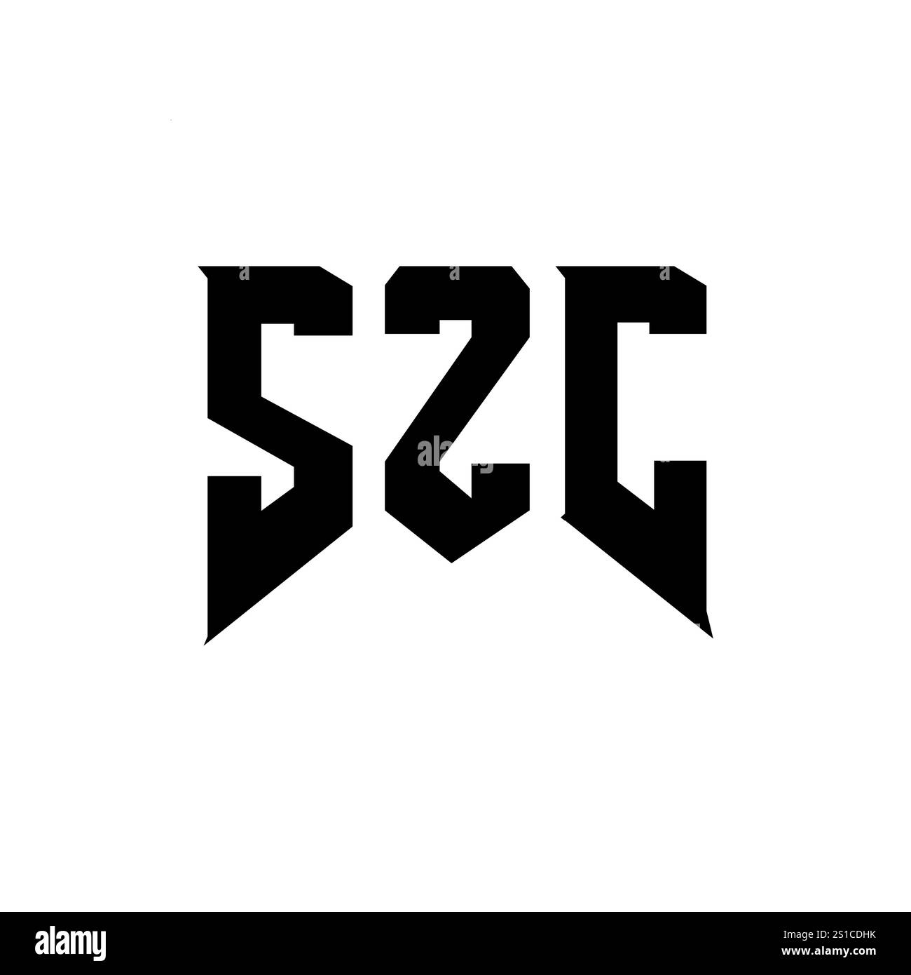 SZC letter logo design for technology company. SZC logo design black ...