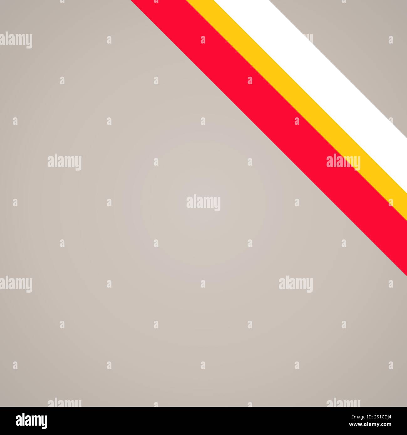 Corner slanted ribbon flag of Lesser Poland for a top right area of a ...