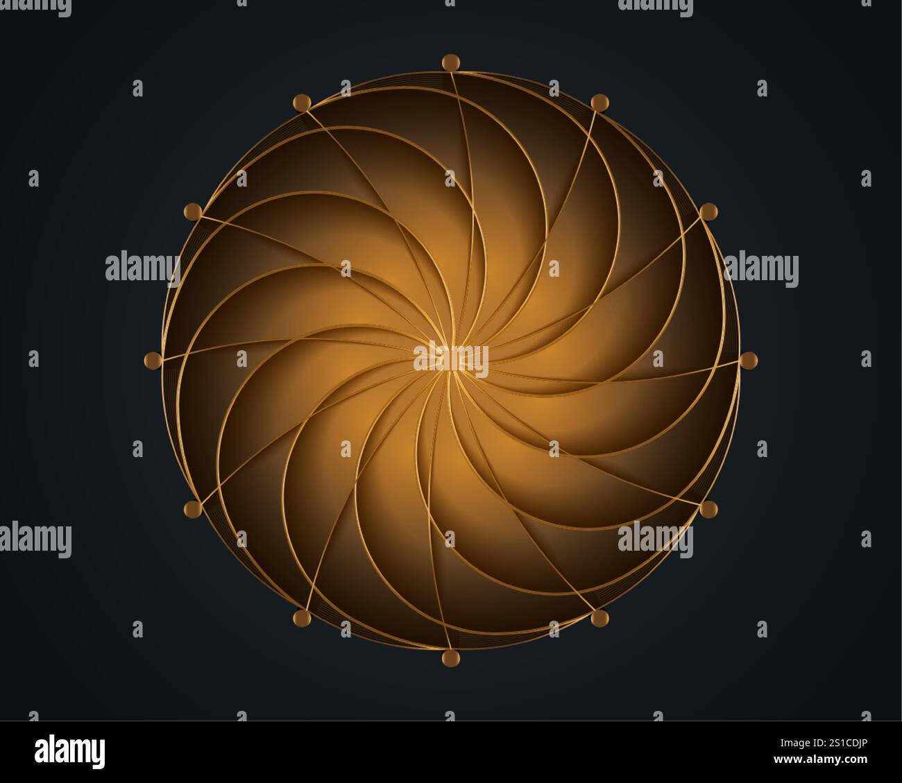 Gold Luxury Sacred Mandala template. Flower round design element ...
