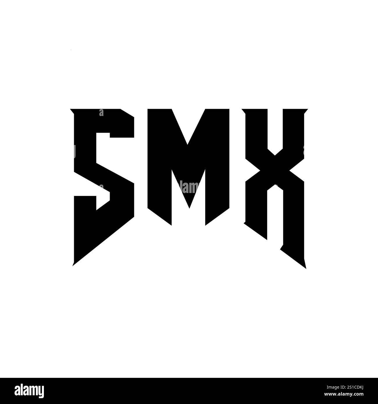 SMX letter logo design for technology company. SMX logo design black ...