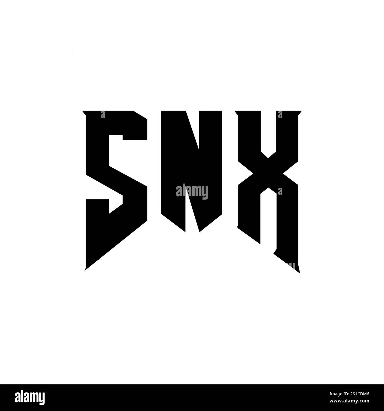 SNX letter logo design for technology company. SNX logo design black ...