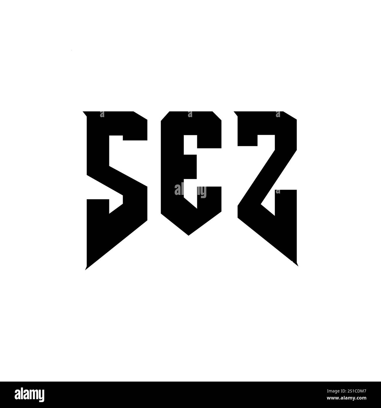 SEZ letter logo design for technology company. SEZ logo design black ...