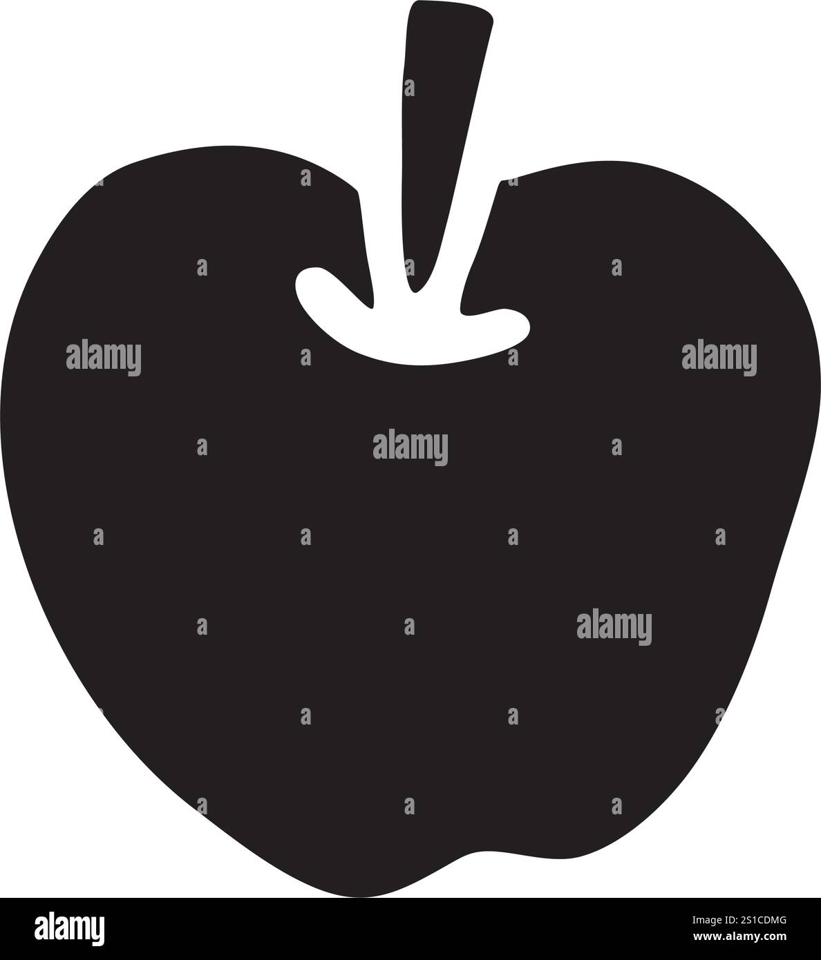 Apple in hand icon Black and White Stock Photos & Images - Alamy