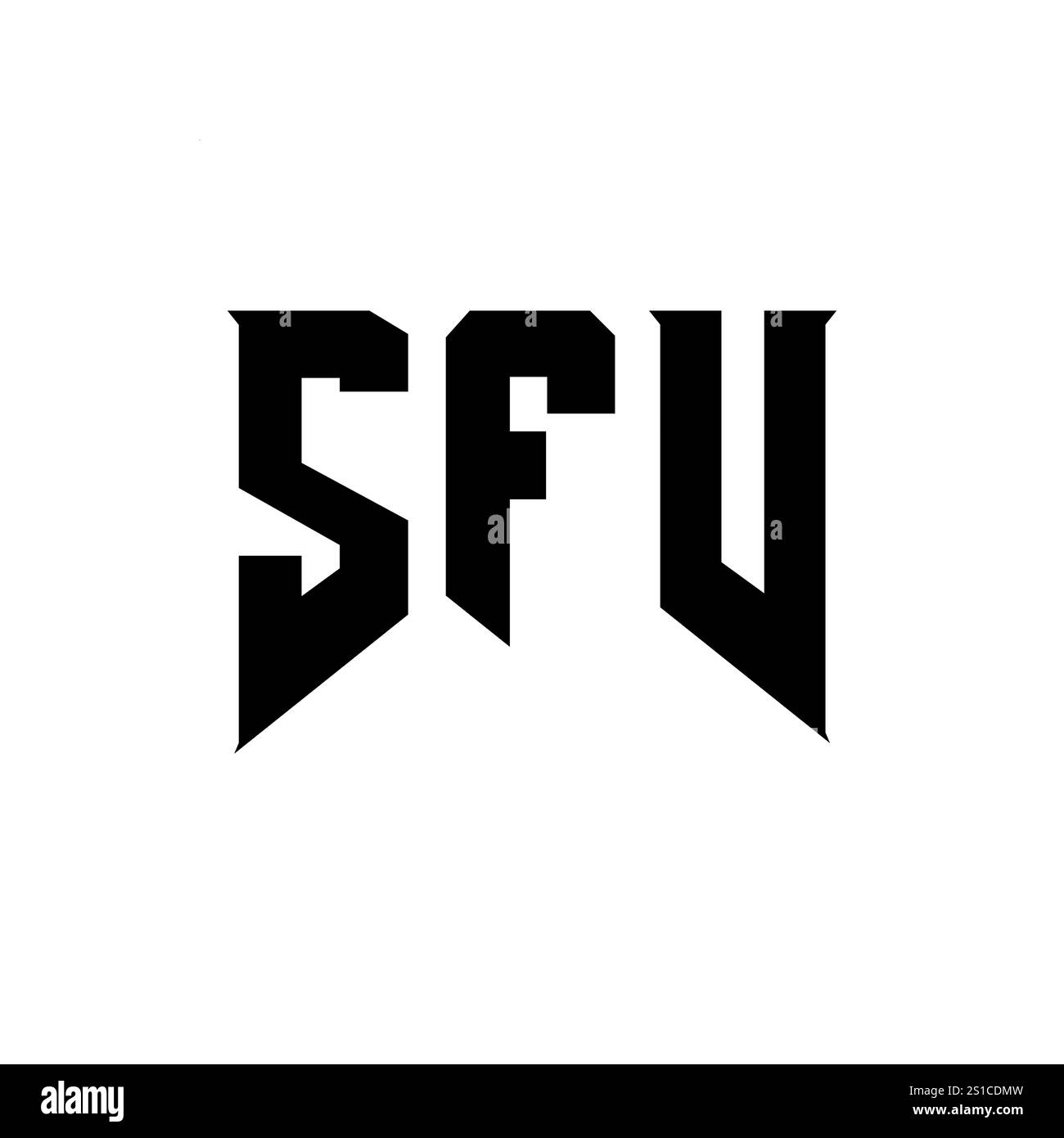 SFV letter logo design for technology company. SFV logo design black ...
