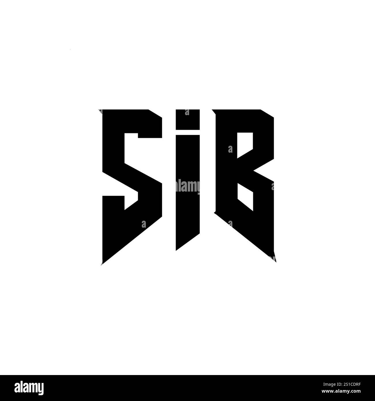 SIB letter logo design for technology company. SIB logo design black ...