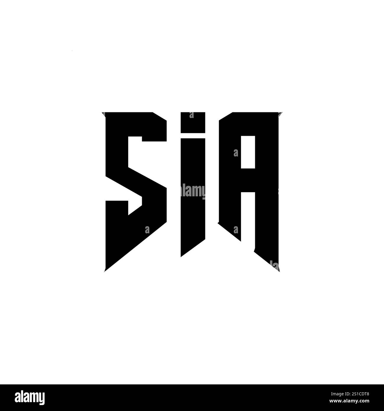 SIA letter logo design for technology company. SIA logo design black ...
